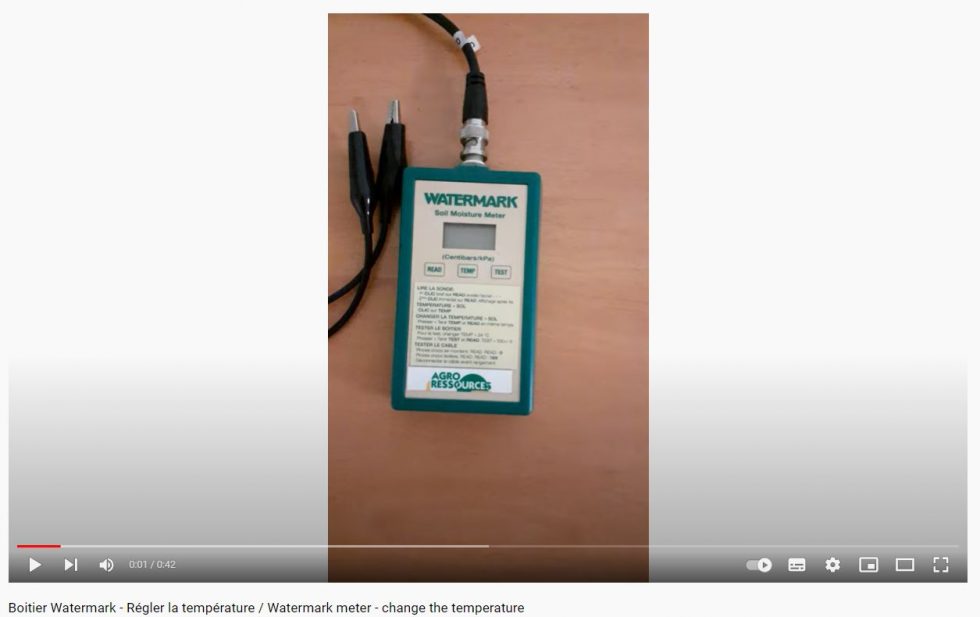 Comment changer la température sur le boitier Watermark